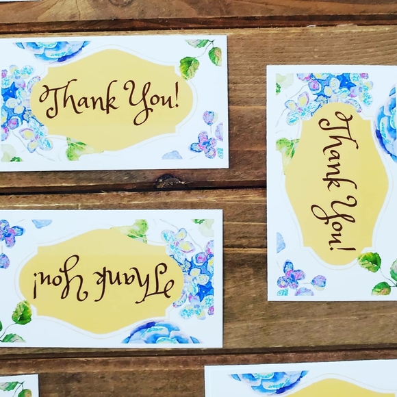 Office | Thank You Cards Business Card Size3x2 Inch Cards | Poshmark